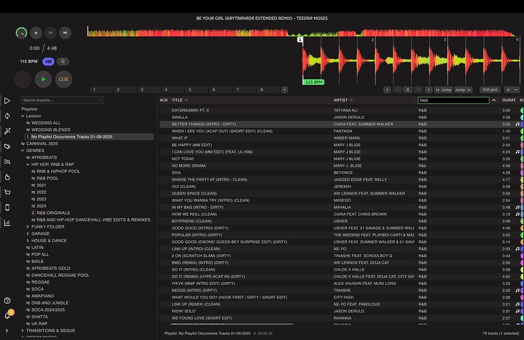 Playlist Occurrence (Utility Menu) Smartlists request - Ideas & Feature ...