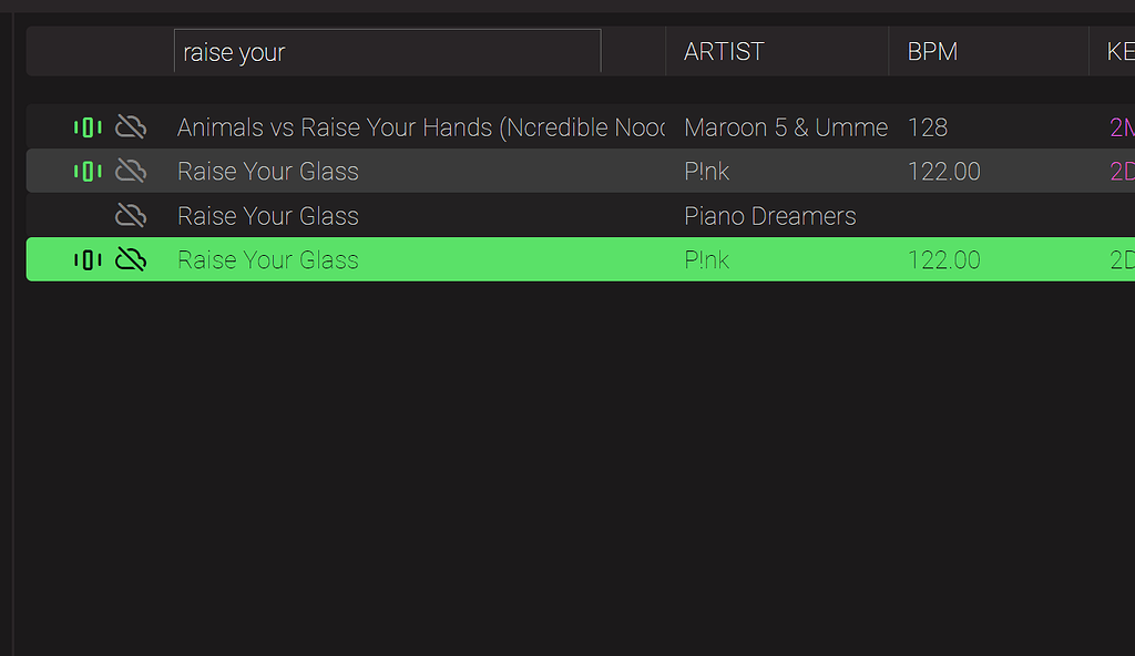 Search not finding tracks - Bug Reports - Lexicon