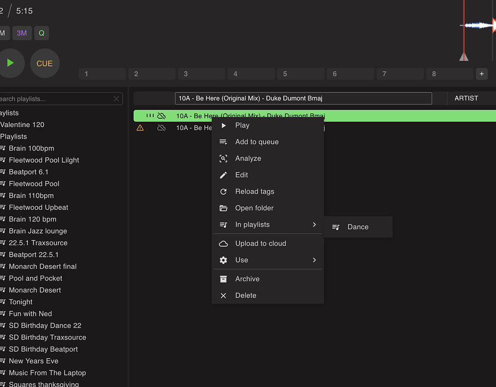 I can find missing tracks in "tracks' but still missing in playlists ...